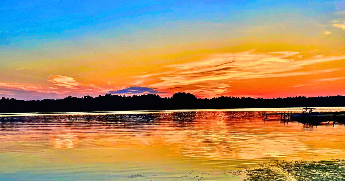 Butternut Lake Sunset | Butternut WI | Up North Lodging - Northern ...
