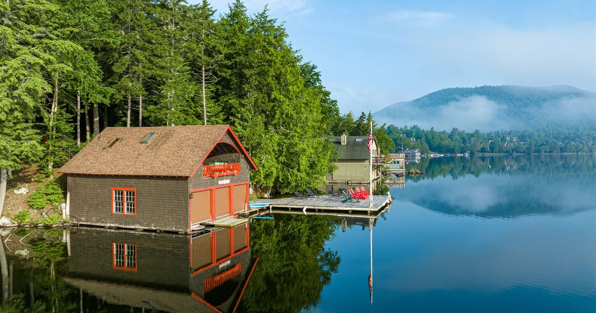 Camp Redwing | Large waterfront rental on Lake Placid - Lake Placid
