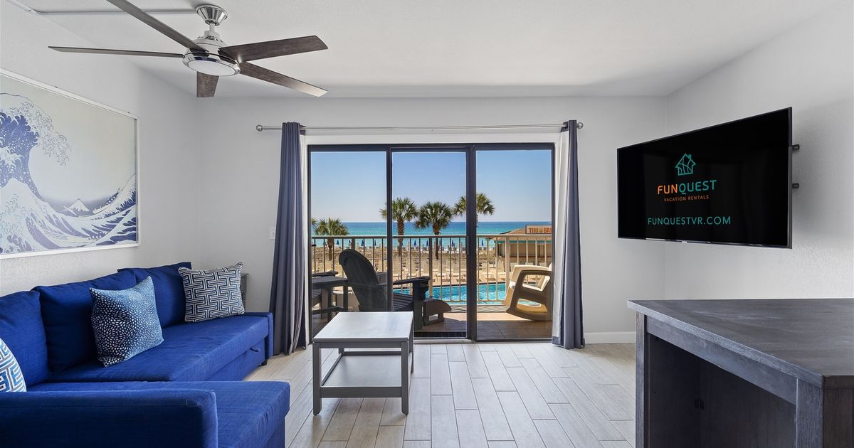 Vacation Rental Panama City Beach, Florida, Gulf Front Condo - FunQuest